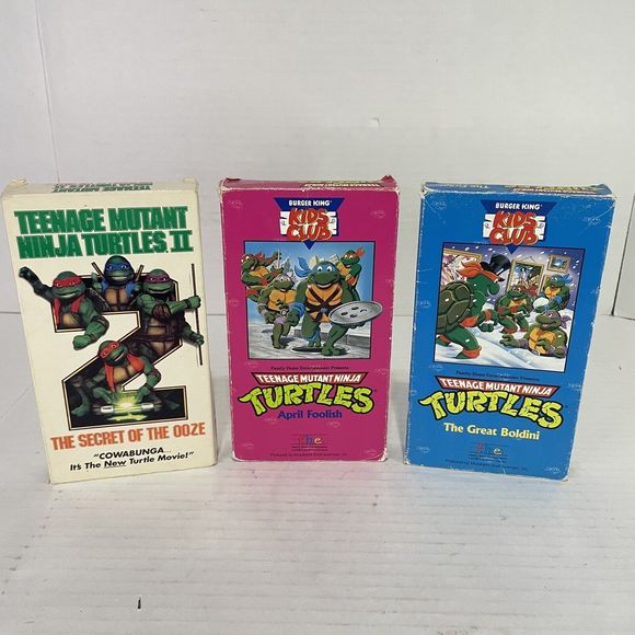 Media | Teenage Mutant Ninja Turtles Lot Of 3 Vhs Tapes Slim Case ...